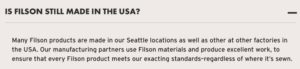 Where Is Filson Made? - AllAmerican.org
